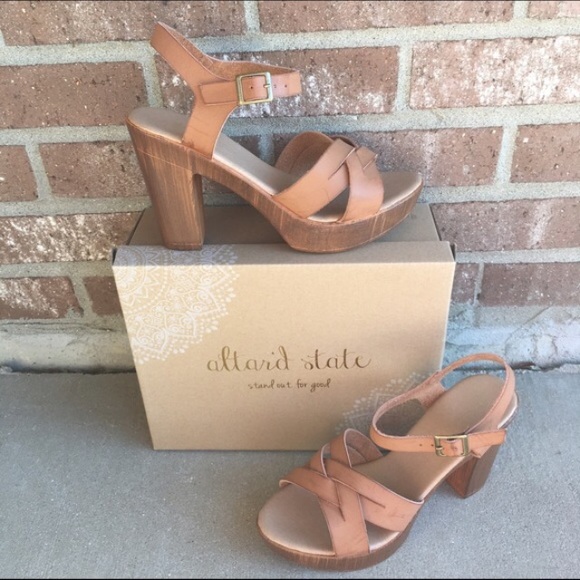 Altar'd State | Shoes | New In Box Altard State Tan Sandals Size 75 ...